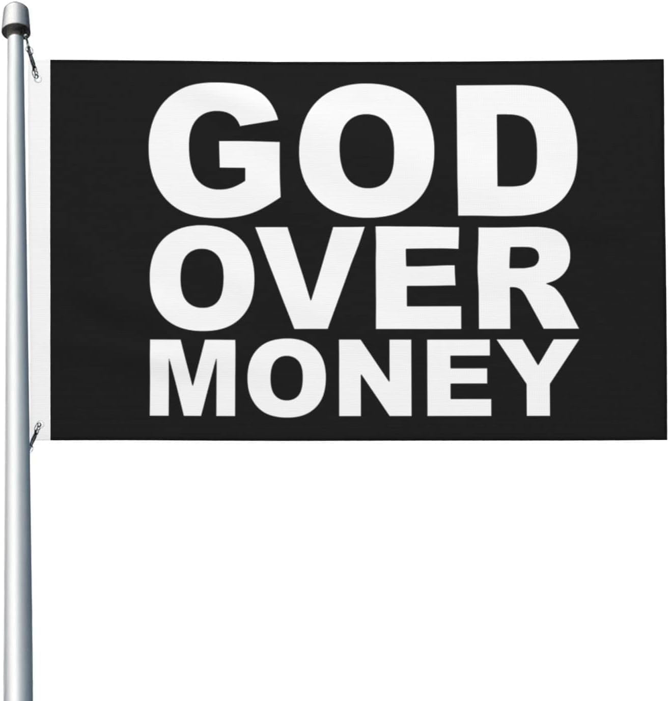 God Over Money Garden 3x5Ft Flag Outdoor Indoor Party Home House Sign ...