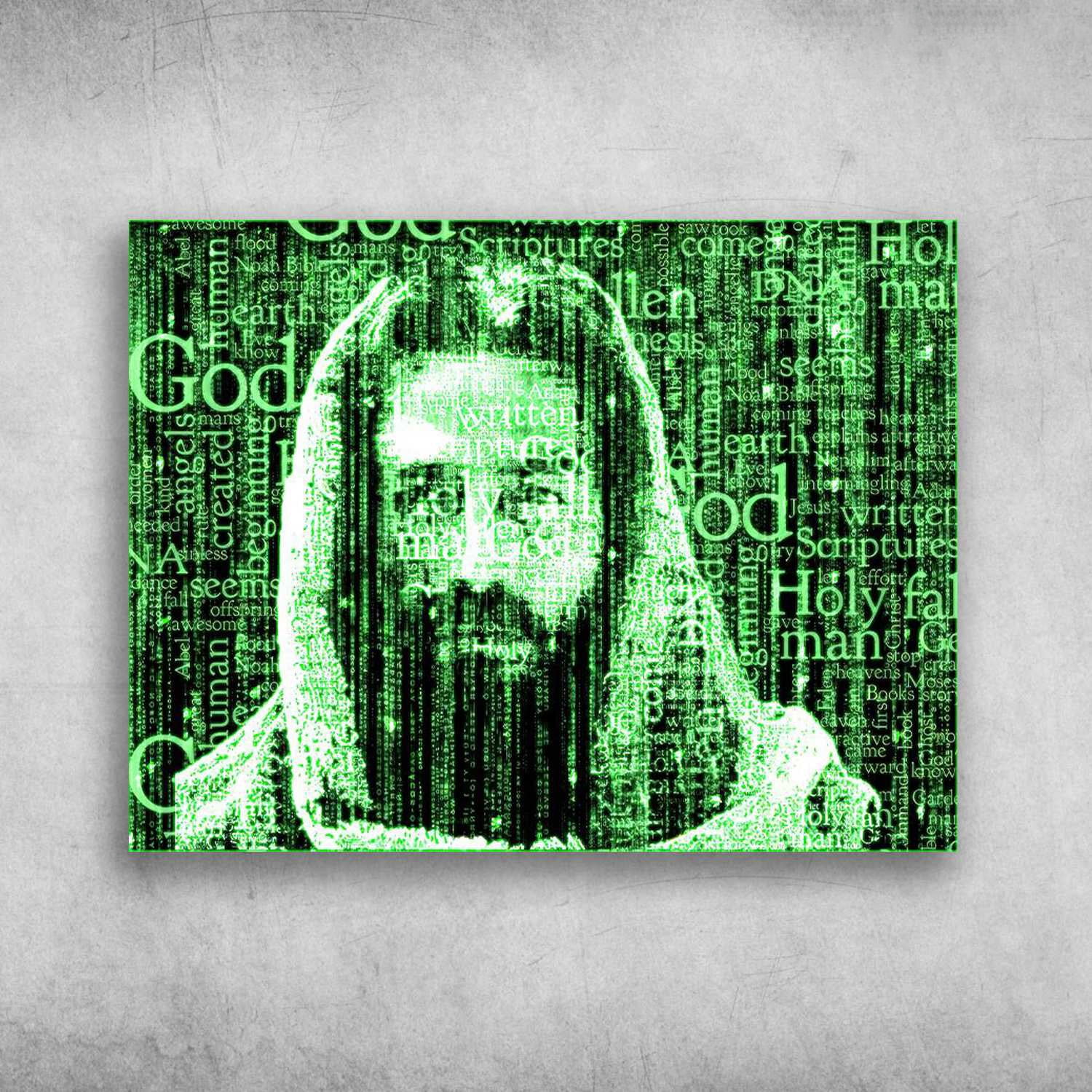 God Poster, Matrix Jesus, Jesus Lover 16 x 24 Inch Poster - Walmart.com
