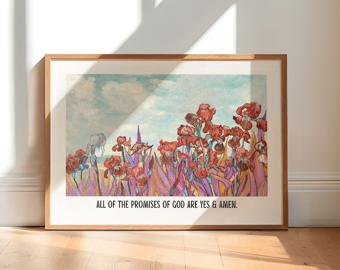 God'S Promises Van Gogh Print Maximalist Wall Art Landscape Mural ...