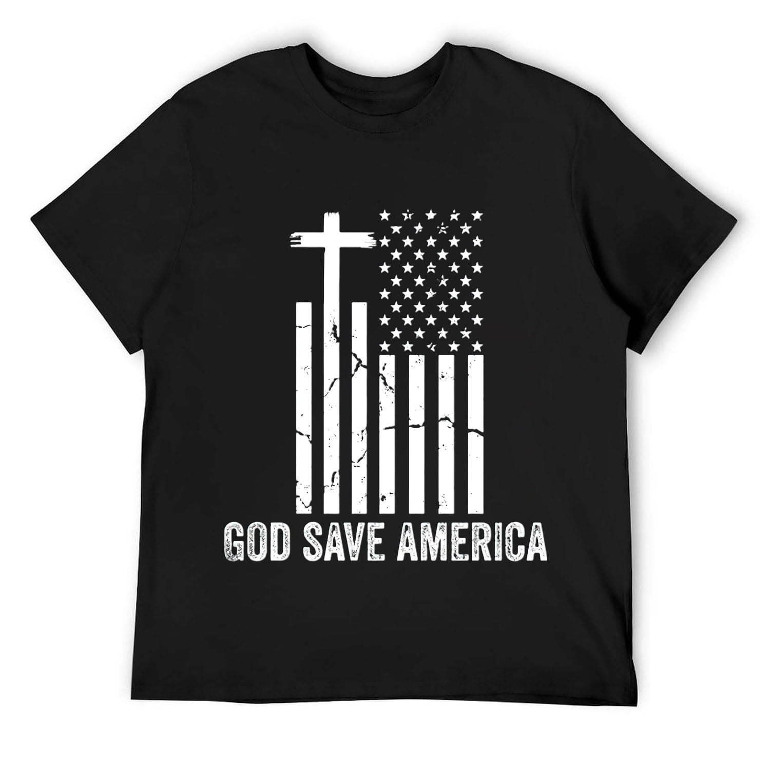 God Save America Shirt,Jesus Christ Saves USA,American Flag Mens T ...