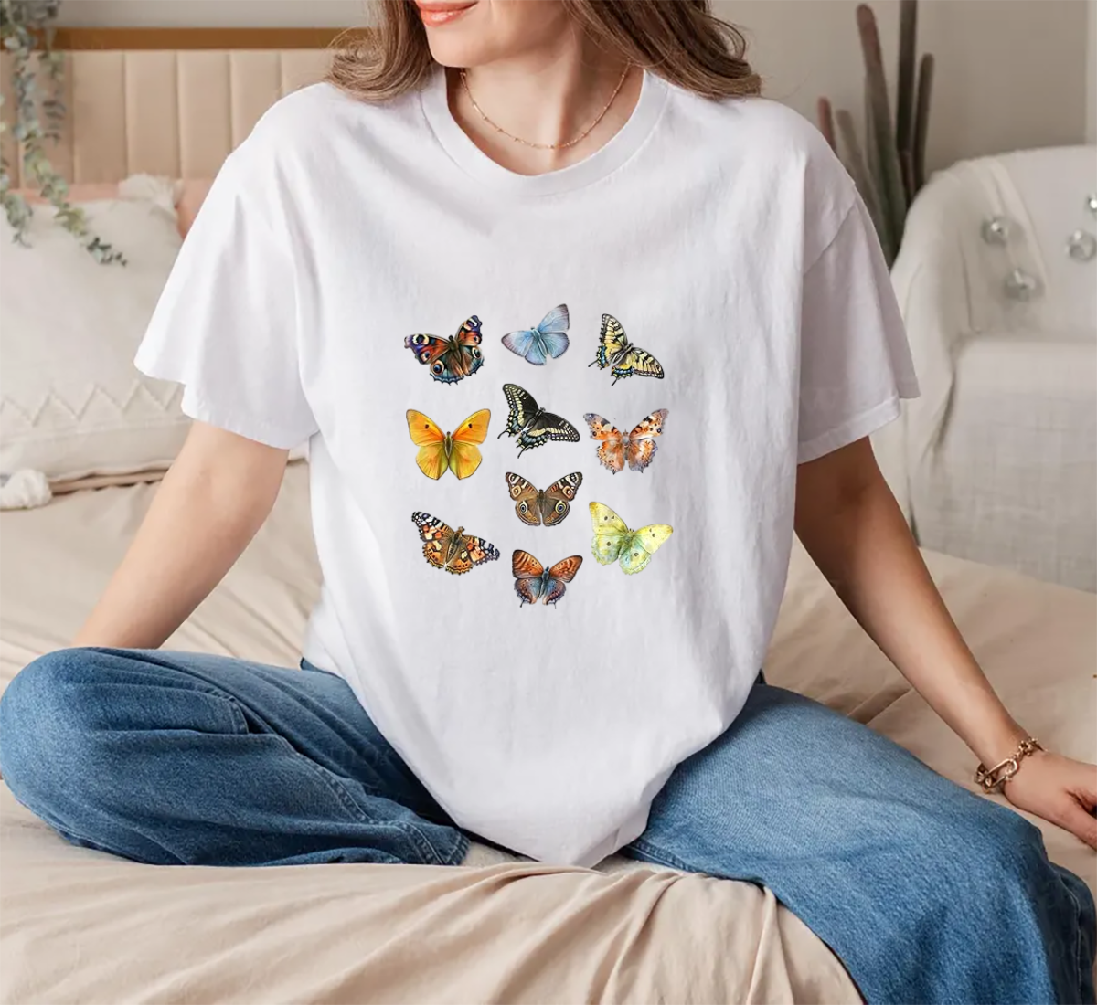 God Says I Am Butterfly Religious Christian Bible Verse Gift Unisex T ...