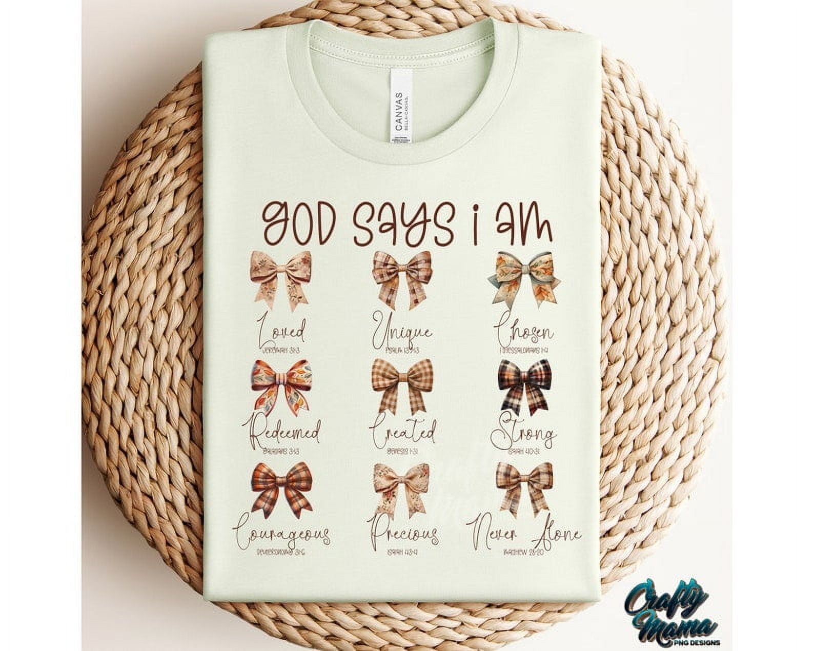 God Says I Am Shirt, Fall Christian Quote Shirt, Coquette Bow Fall ...