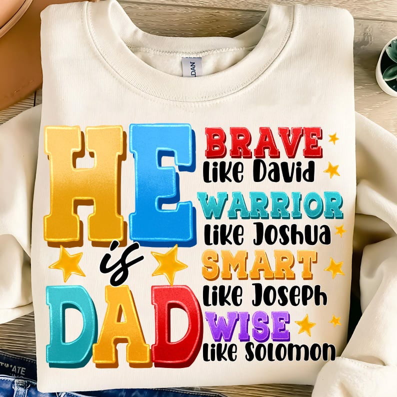 God Says Papa Is Sweatshirt – Faith-Based Father’s Day Crewneck with ...