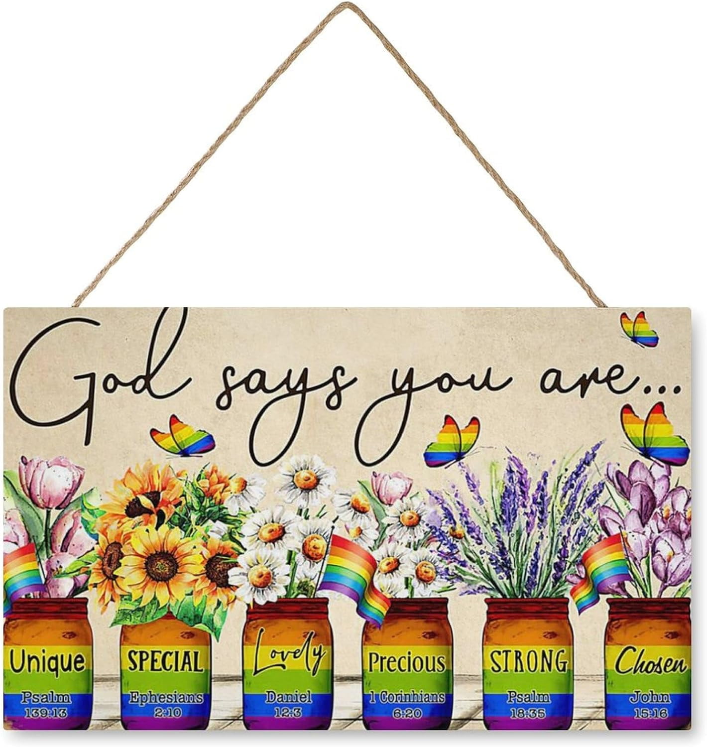 God Says You Are Horizontal Poster,Pride Flags Lgbt Wall Art,Rainbow ...
