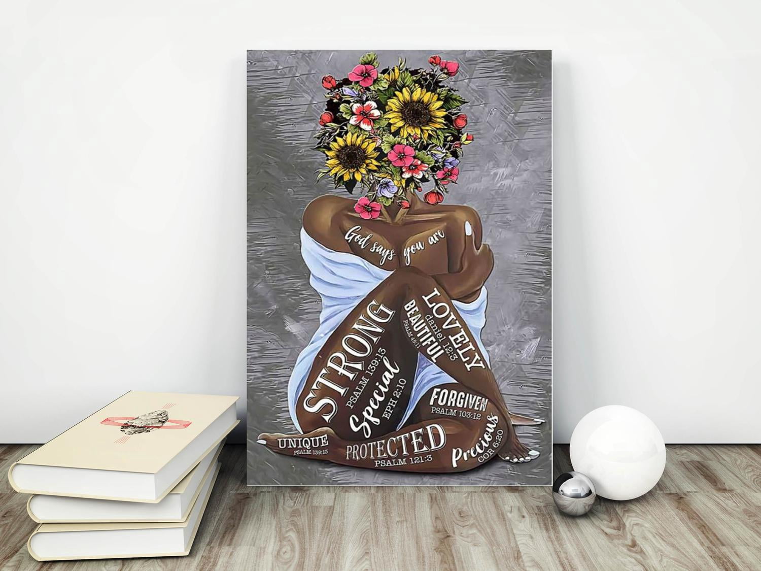 God Says You Are Poster African American Woman Portrait Poster Afro ...