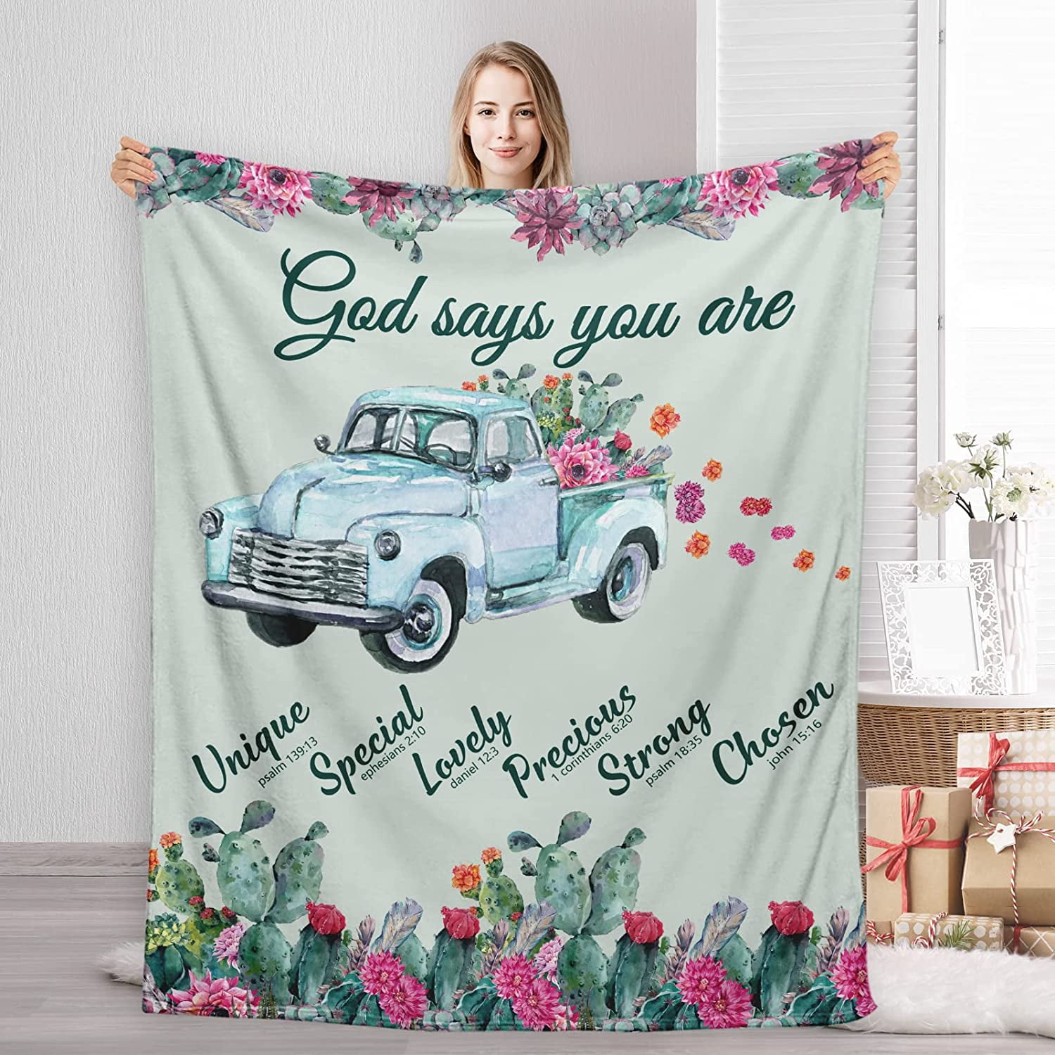 God Says You are Blanket Christian Gifts for Women Religious ...