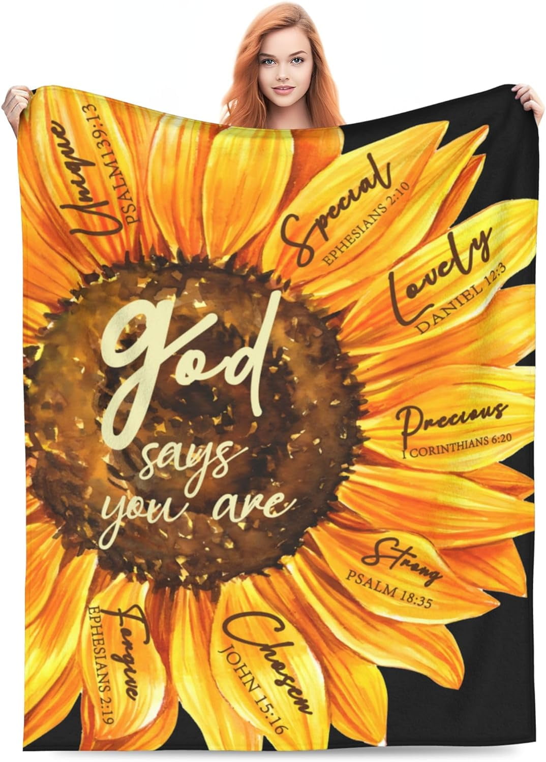 God Says You Are Sunflower Christian Religious Bible Verse Scripture ...