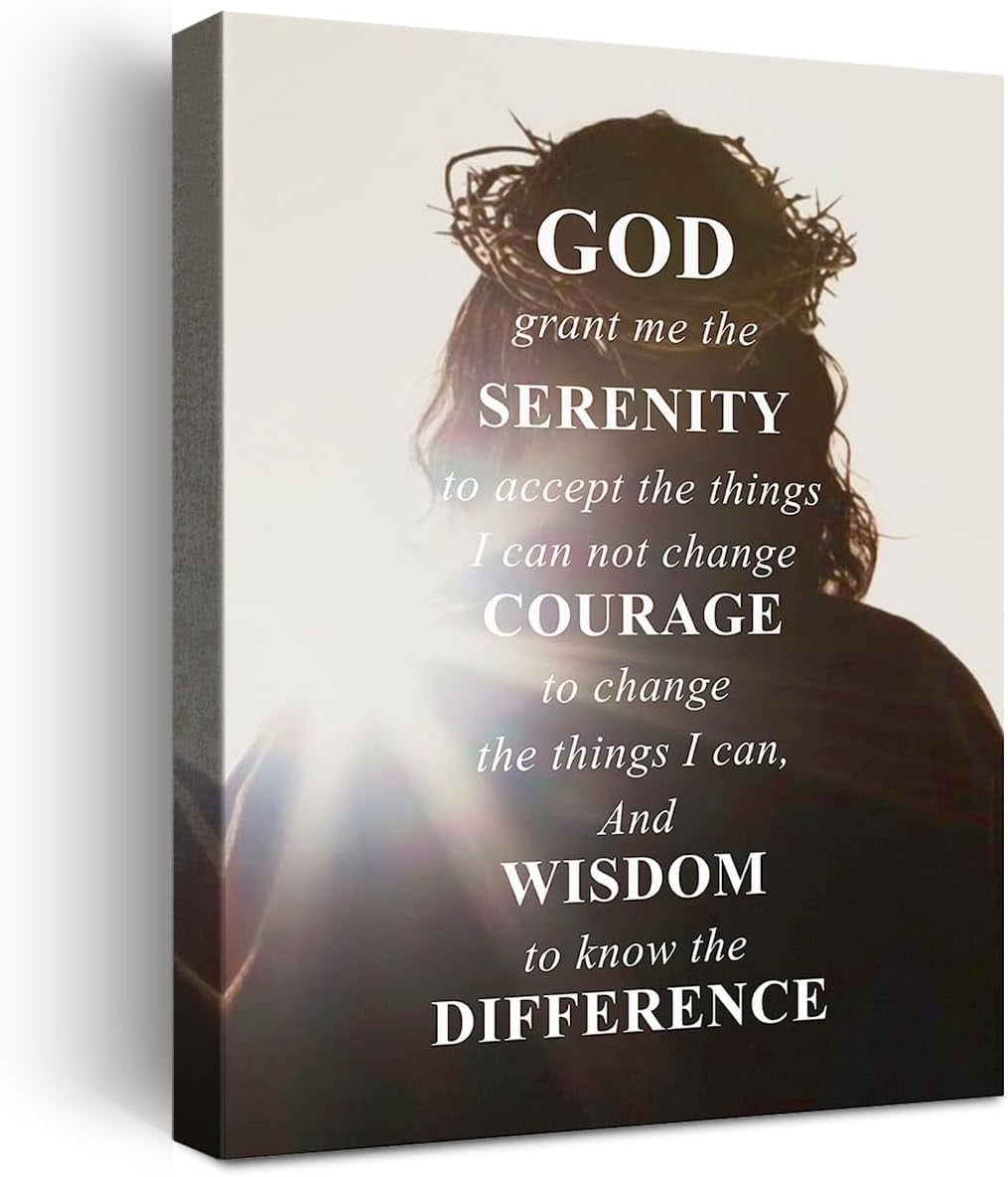God Serenity Prayer Wall Decor,God Grant Me The Serenity Canvas Prints ...