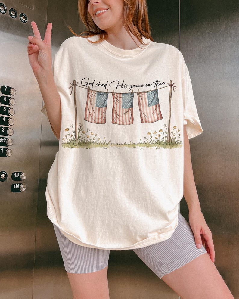 God Shed His Grace On Thee, 4th of July Christian Patriotic, Faith and ...
