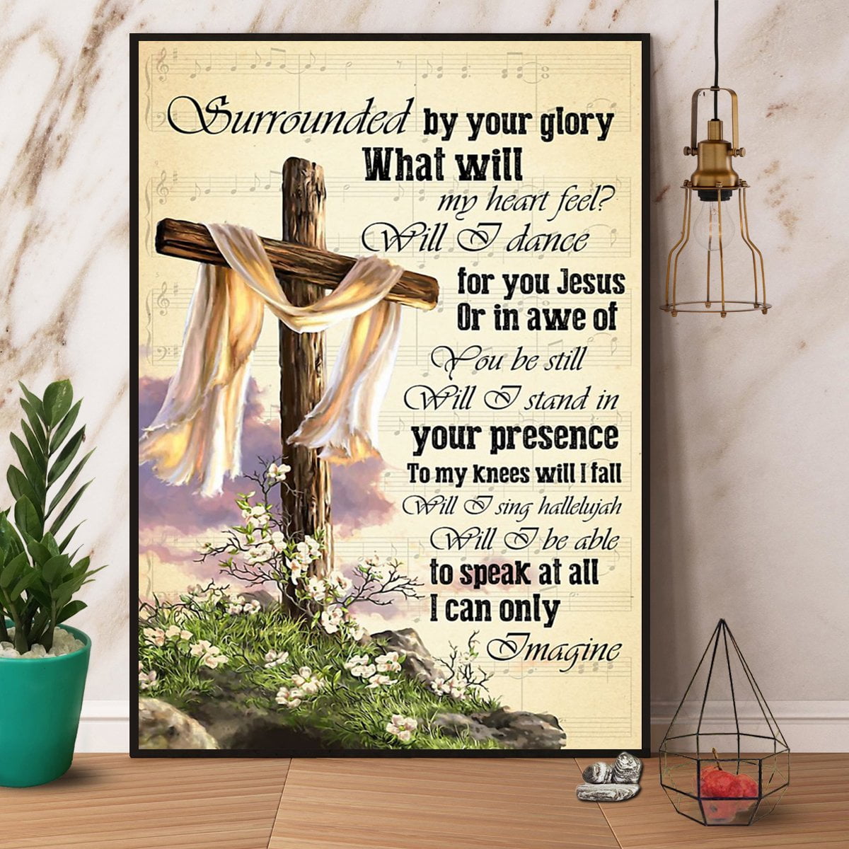 God The Cross Surround By Your Glory I Can Only Imagine Paper Poster No ...