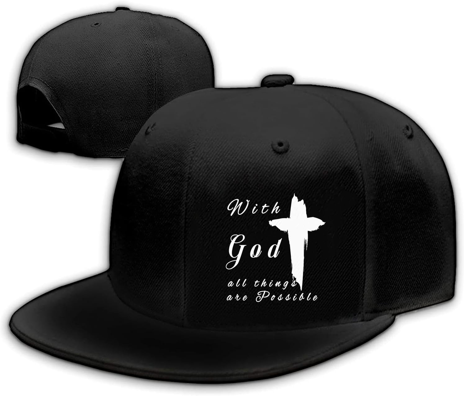 with God All Things are Possible Christian Faith,Christ Hats Mens ...