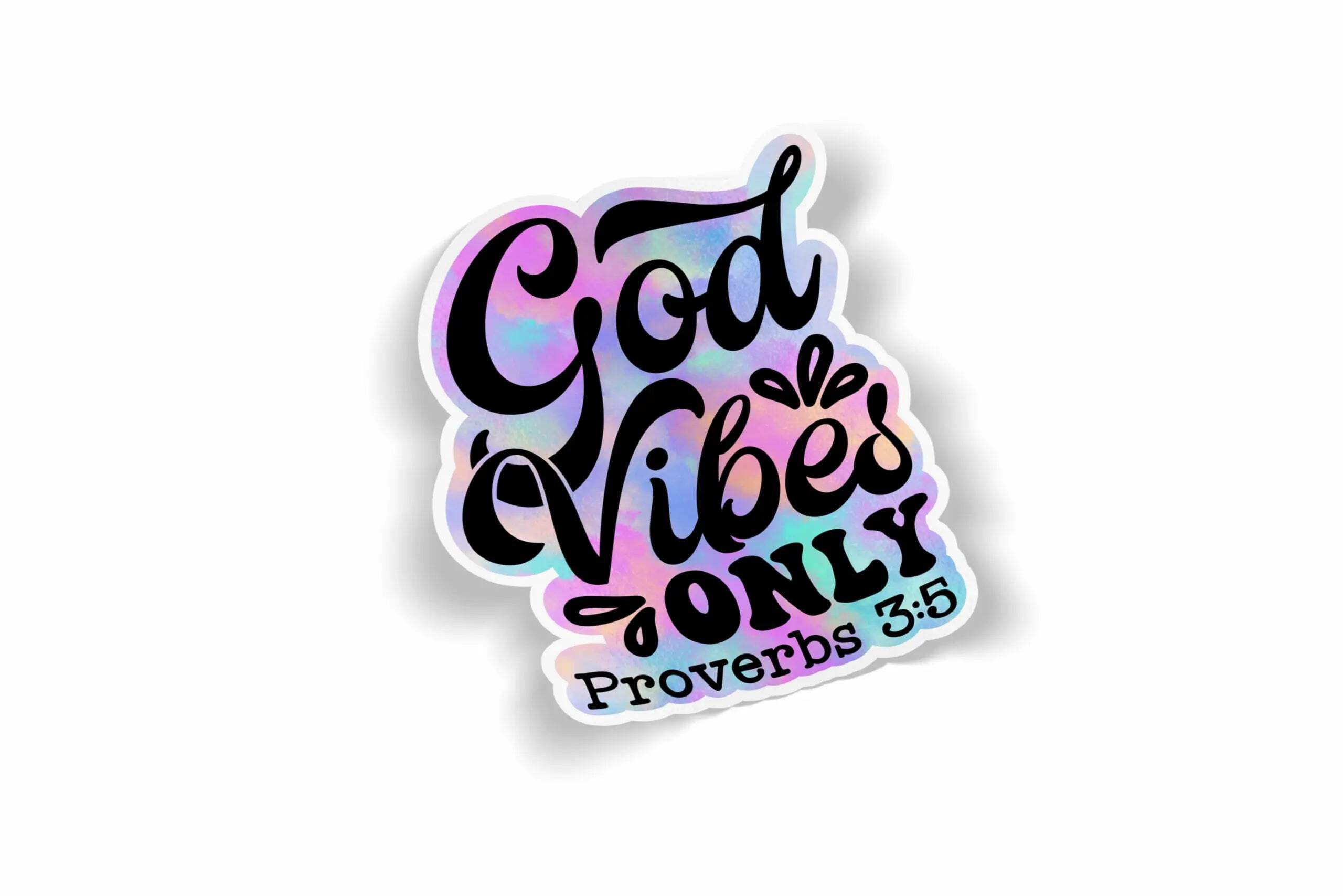 God Vibes Only Waterproof Sticker - Walmart.com