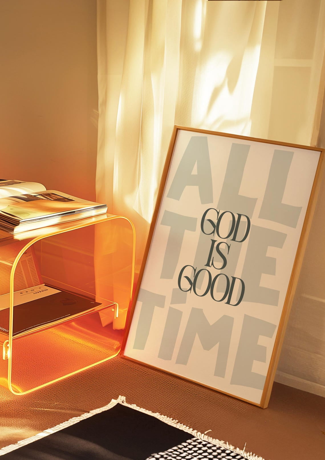God is Good Poster God is Good All the Time Christian Poster Faith ...