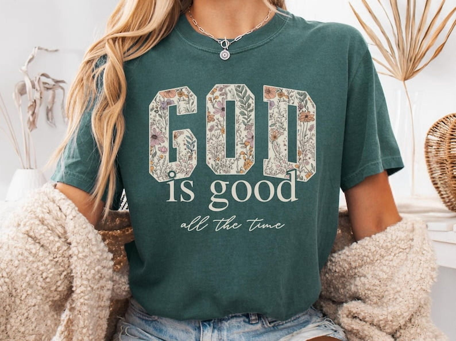 God is good Christian shirt, Religious T-shirt for women, Bible verse shirt gift - Walmart.com