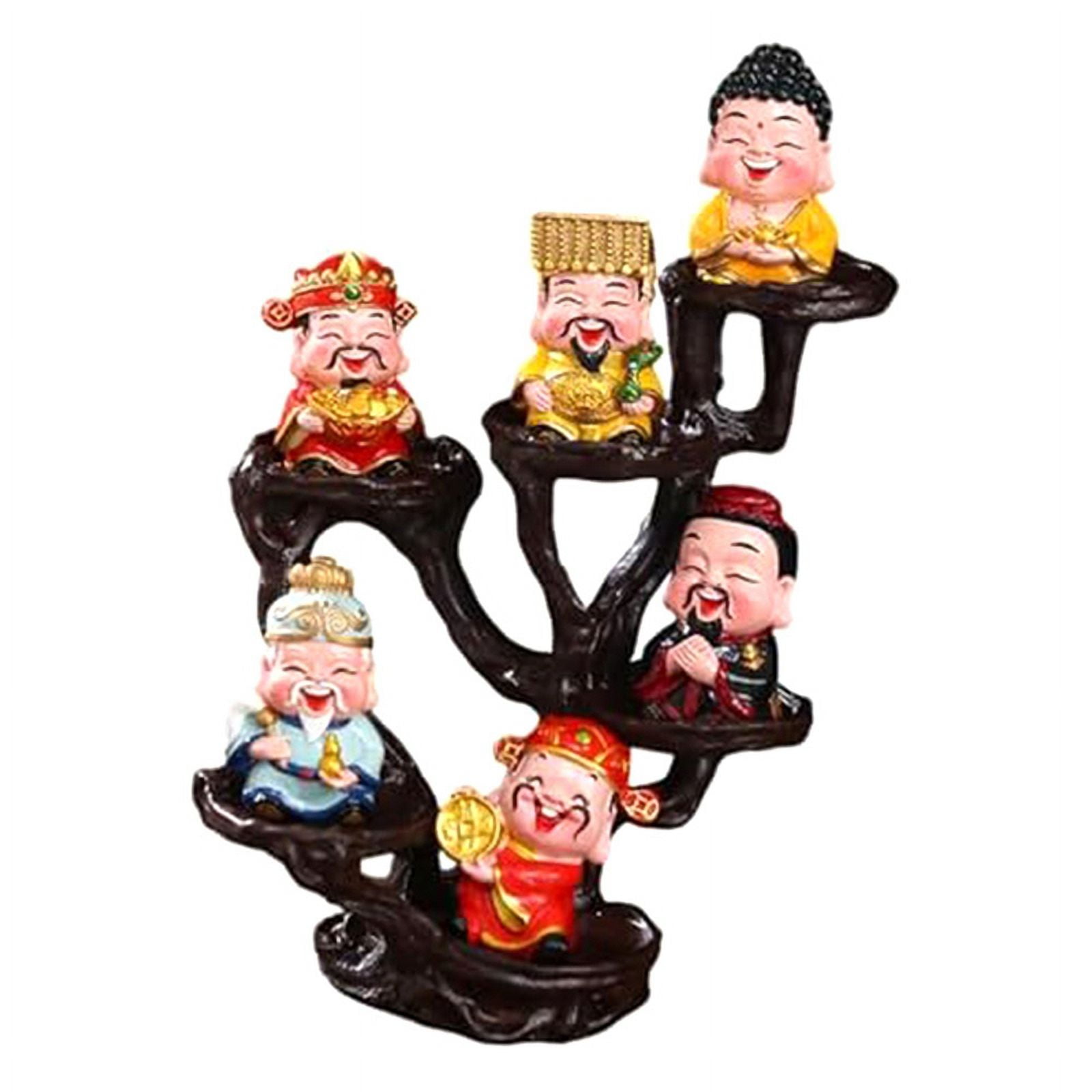 God of Good Fortunes Figurine God of Wealth Statues God of Good Luck ...