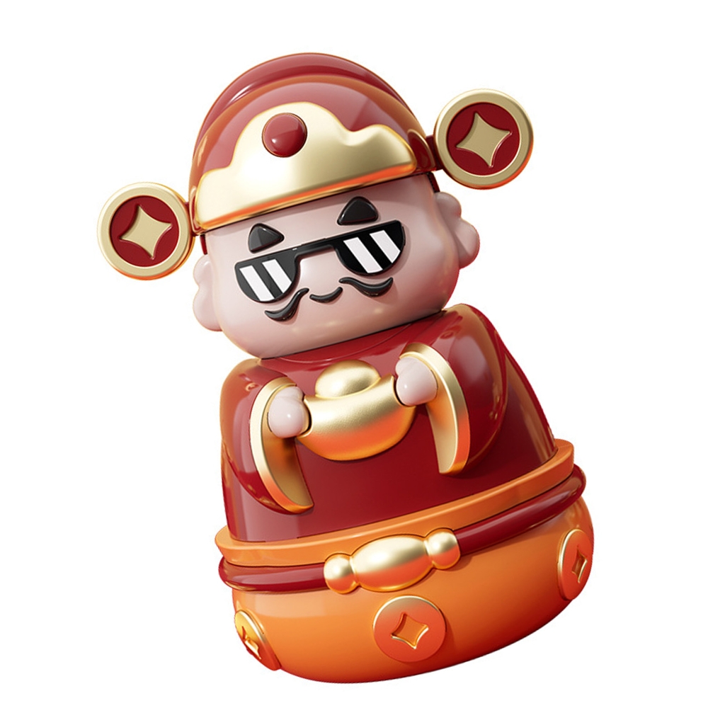 "God of Wealth" Shaped Piggy Bank Wealth God Fun Toy for Money Saving ...