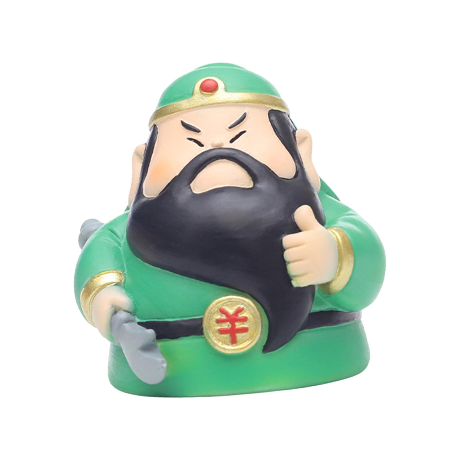God of Wealth Statue Tabletop Sculpture Mini Decorative Creative Cute ...