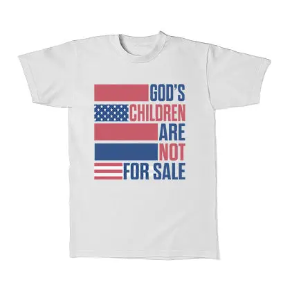 God's Children are not for Sale - Red, White and Blue T-Shirt - L / Red ...