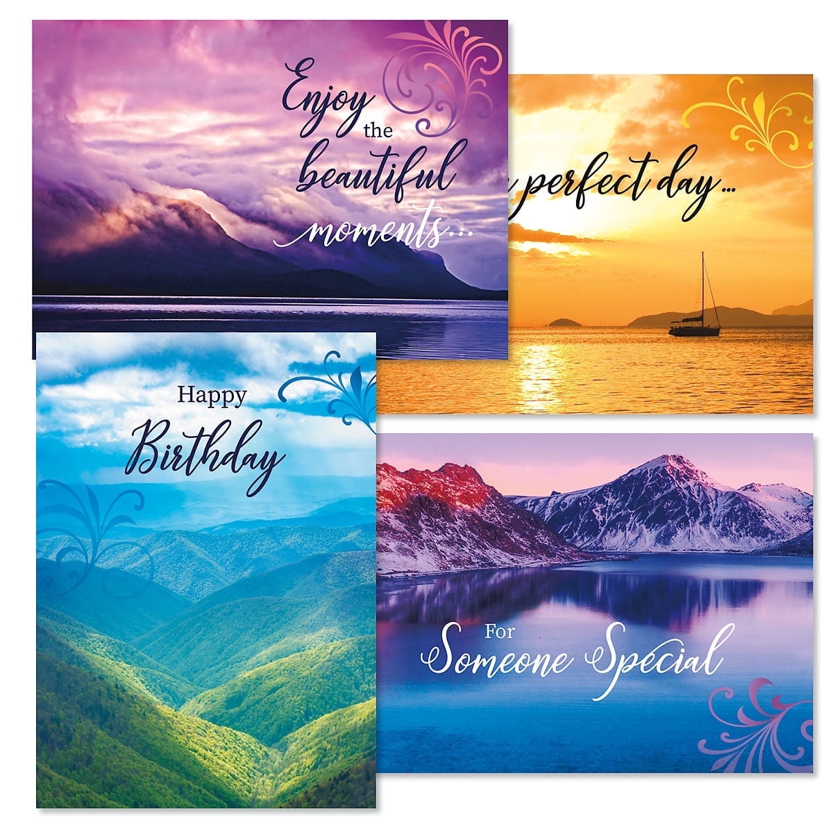 Current Religious Greeting Cards Set of 8, 5x7in, Assorted Designs with ...