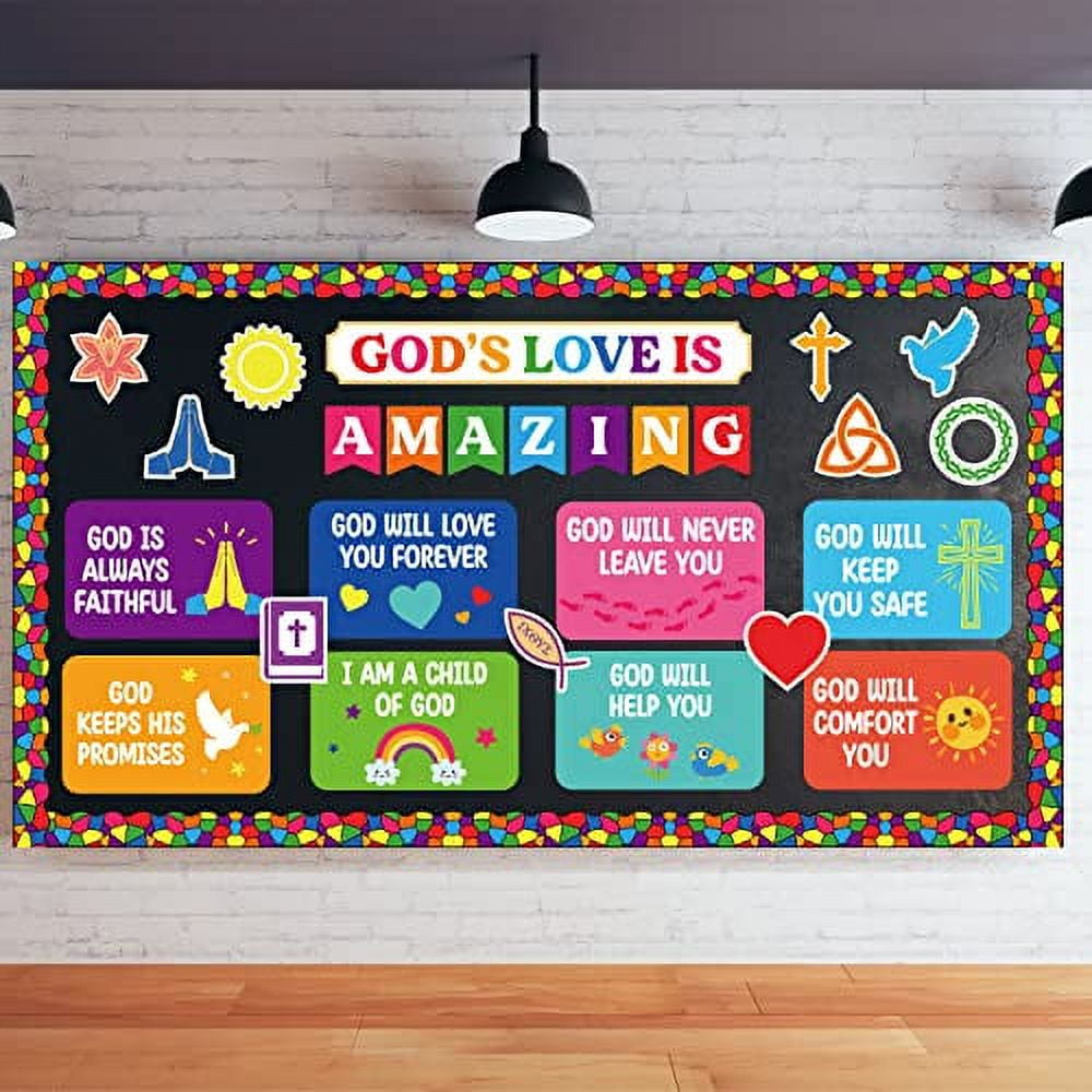 God's Love is Amazing Christian Bulletin Board Decorations Religious ...