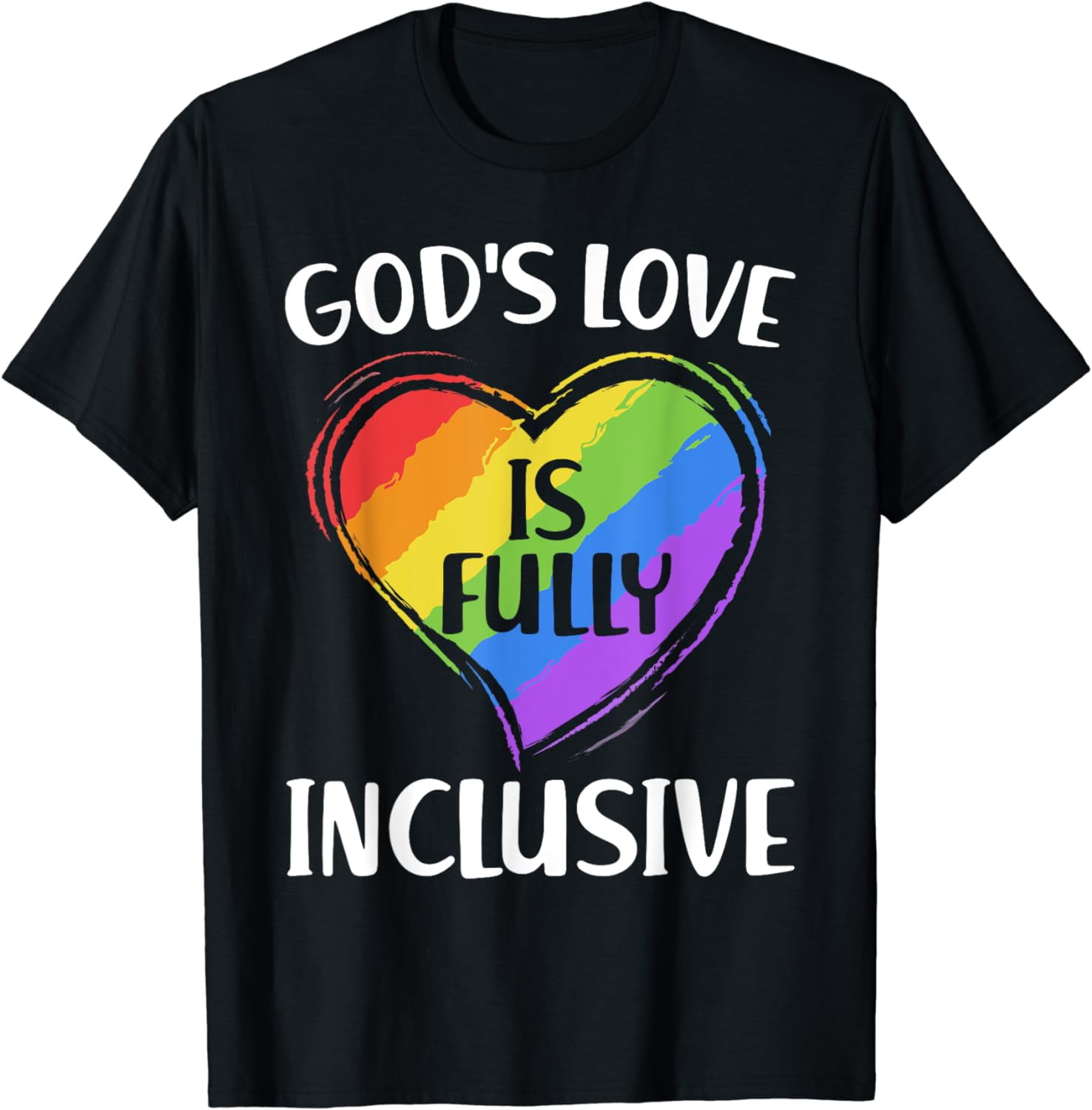 God's Love Is Fully Inclusive Christian Gay Pride LGBT Shirt - Walmart.com
