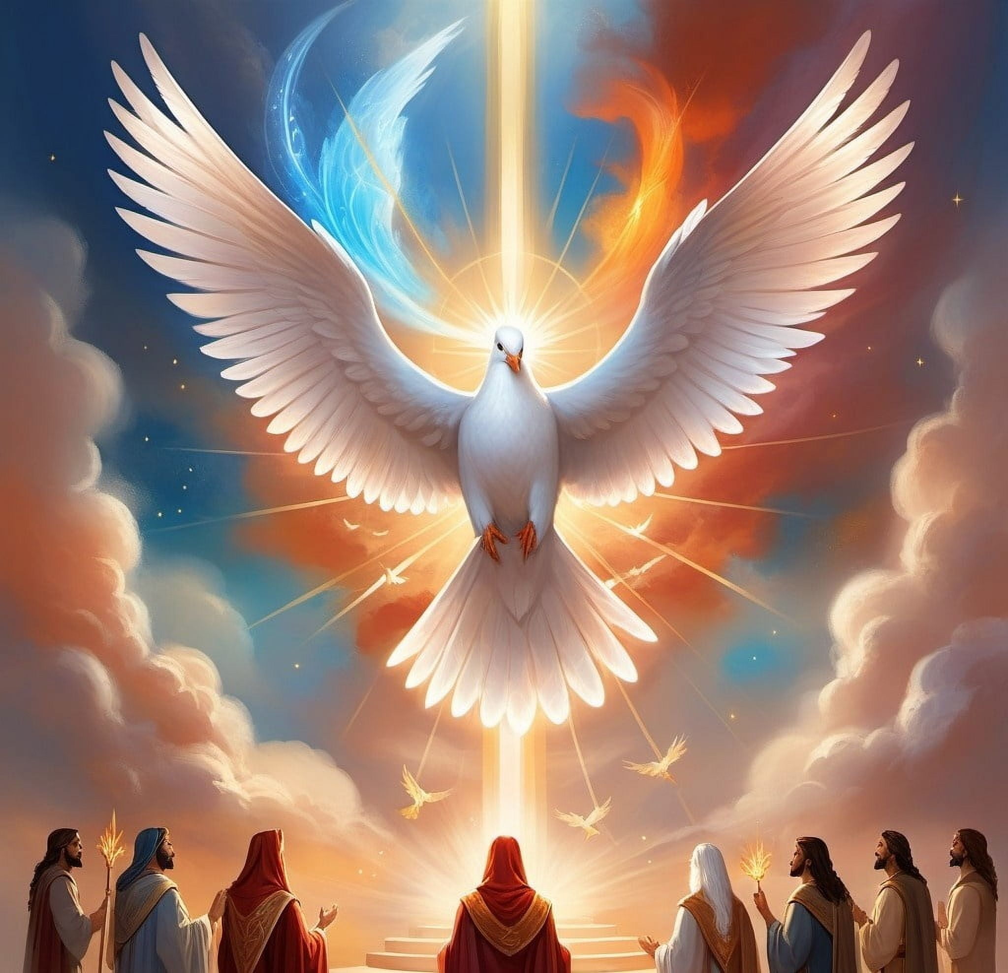 God's Love Symbolized by Pentecost Dove and Cross Toy Educational Game ...