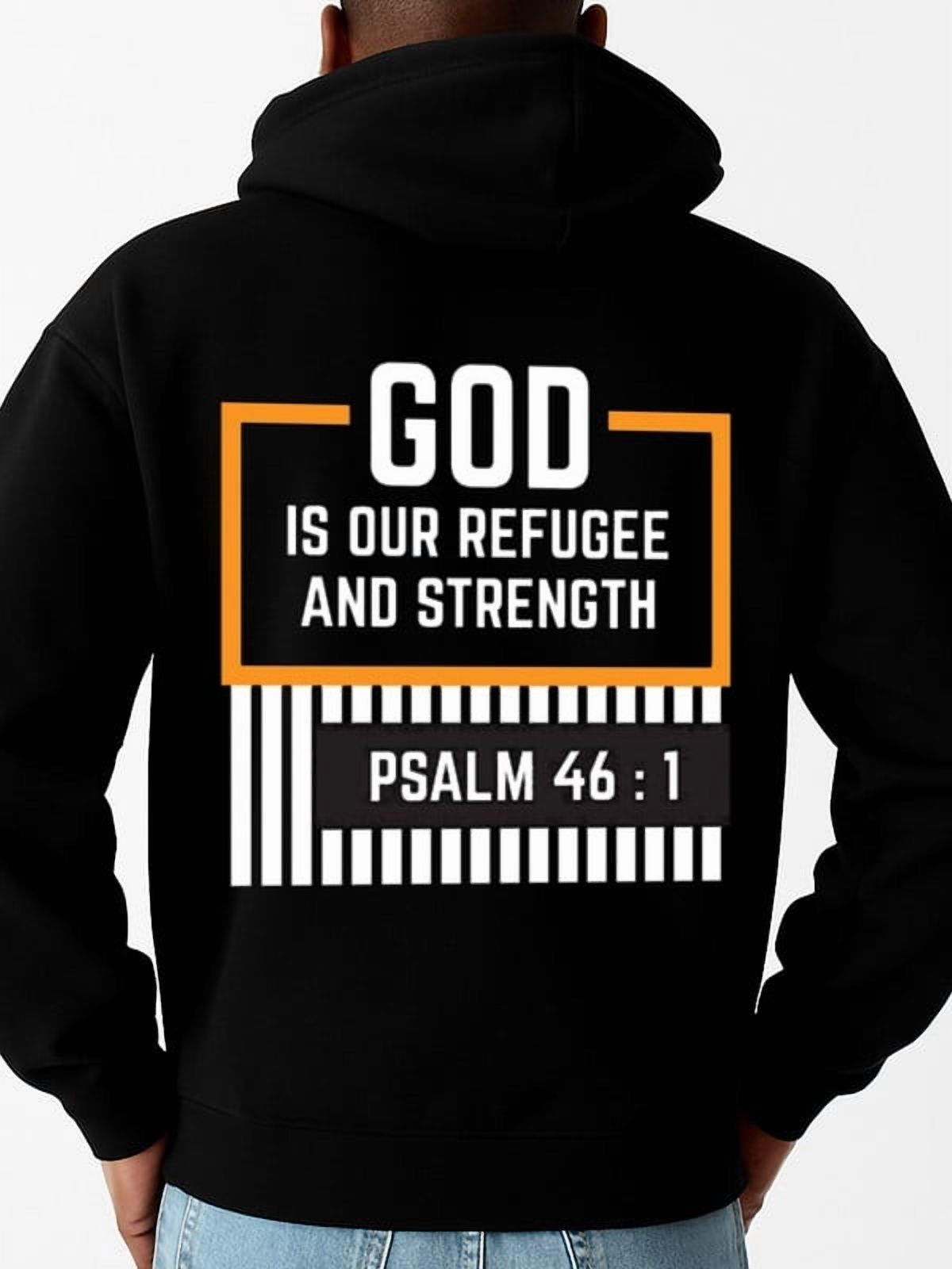 God's Strength hoodies Christianity mens sweater hoodie black Everyday ...