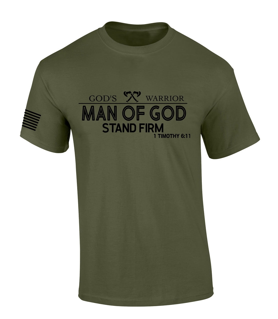 God's Warrior Man of God Stand Firm Bible Scripture Mens Christian ...