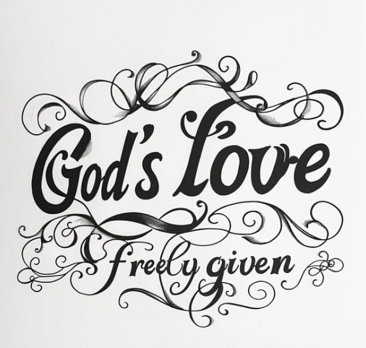 God's love freely given Inspirational Sticker Christian Car Decal God's ...