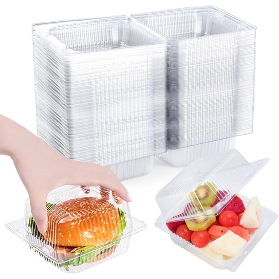 Godance 100 Pack Clear Plastic Take Out Containers with Lids ...