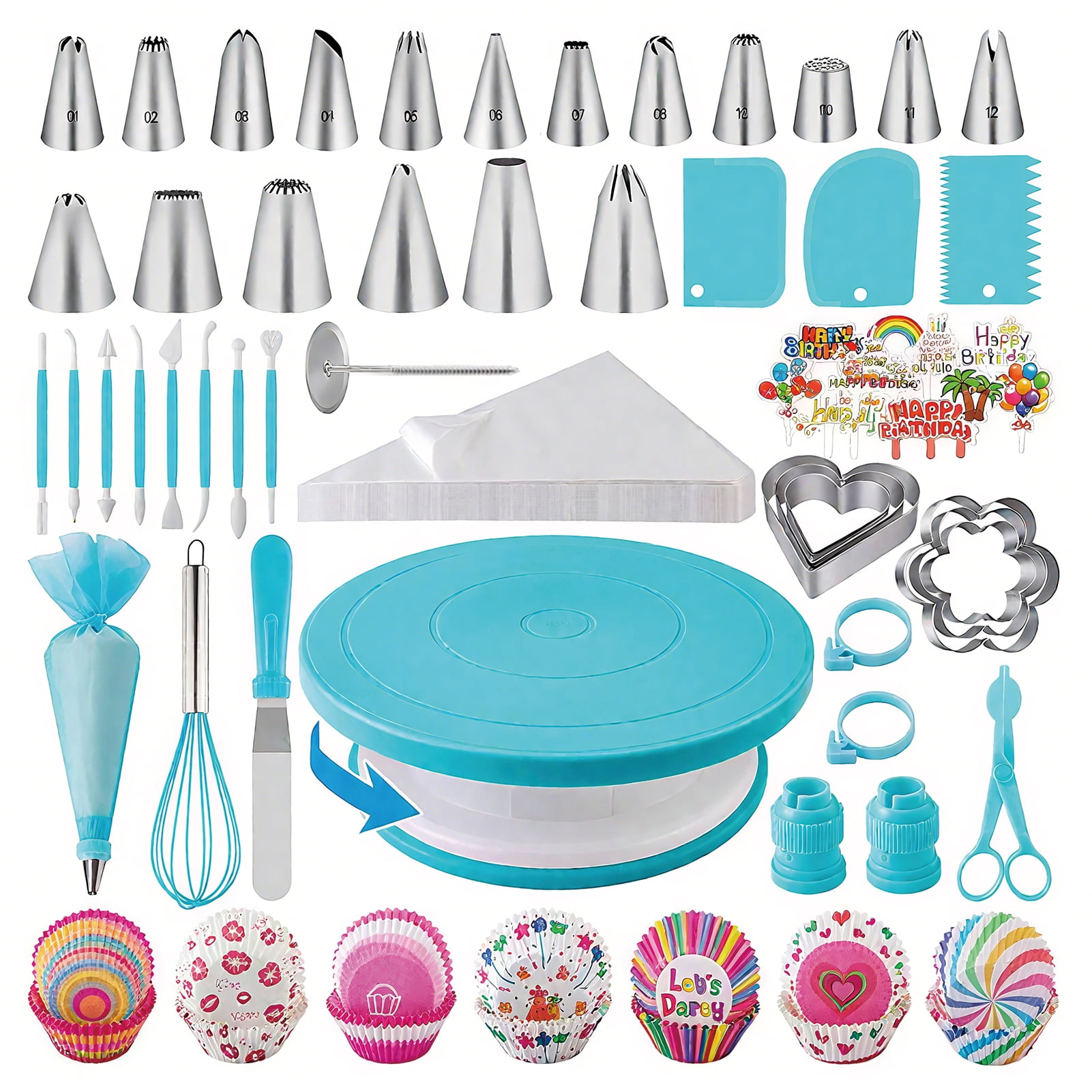 Godance 285 Pcs Cake Decorating Kit, Piping Bags and Tips Set, Cake ...