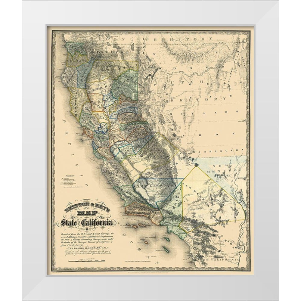 Goddard 12x14 White Modern Wood Framed Museum Art Print Titled ...