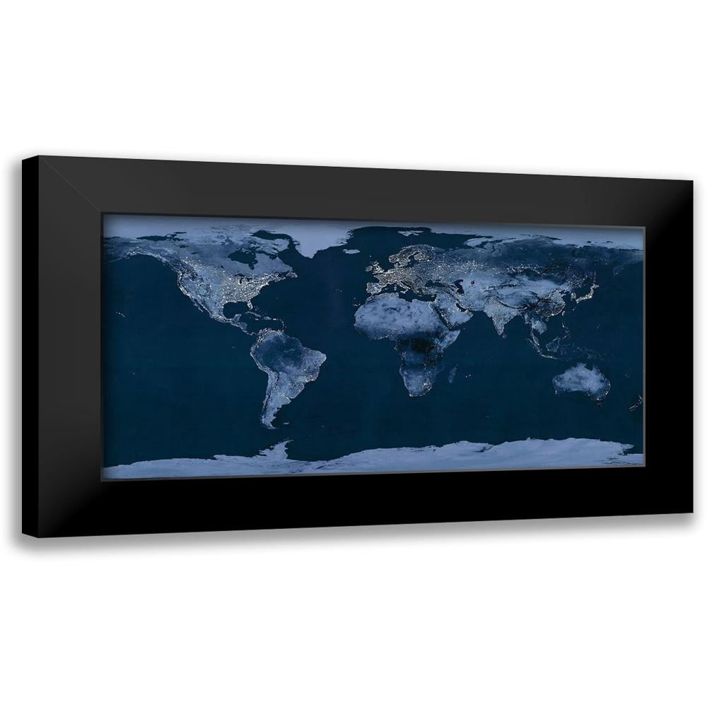 Goddard Space Center 24x14 Black Modern Framed Museum Art Print Titled ...