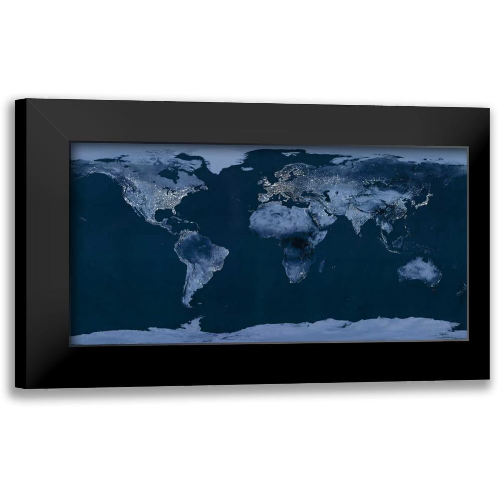 Goddard Space Center 24x14 Black Modern Framed Museum Art Print Titled ...