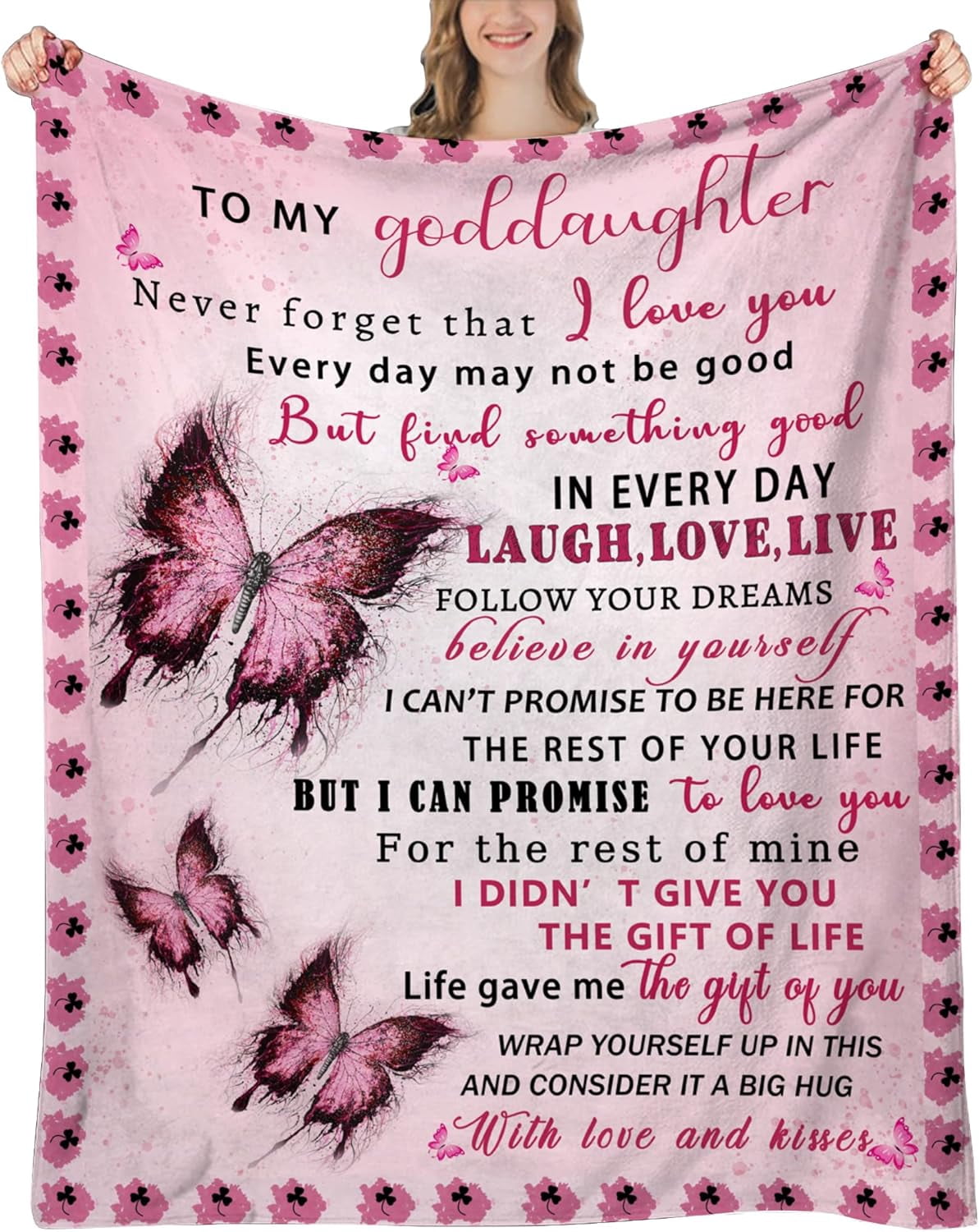 Goddaughter Blanket from Godmother, Goddaughter Gifts from Godmother ...