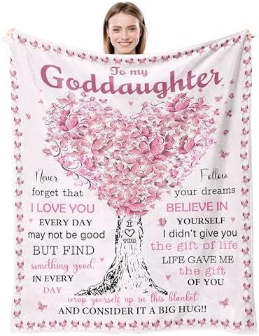 Goddaughter Gift Blanket, Goddaughter Gifts from Godmother/Godfather ...