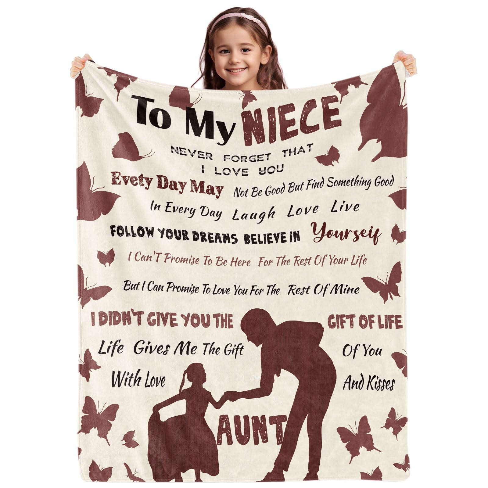 Goddaughter Gifts for Girls To My Goddaughter Throw Blankets from ...