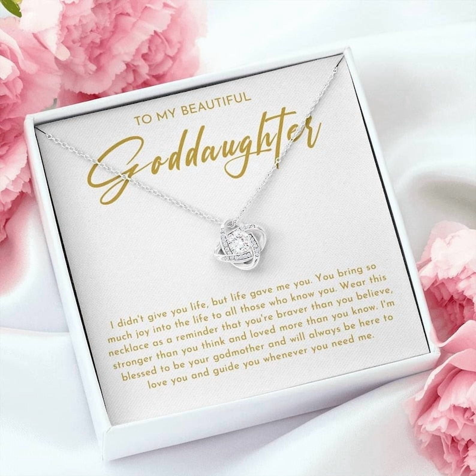 Goddaughter Necklace, Goddaughter Gift, Baptism Goddaughter, Happy ...