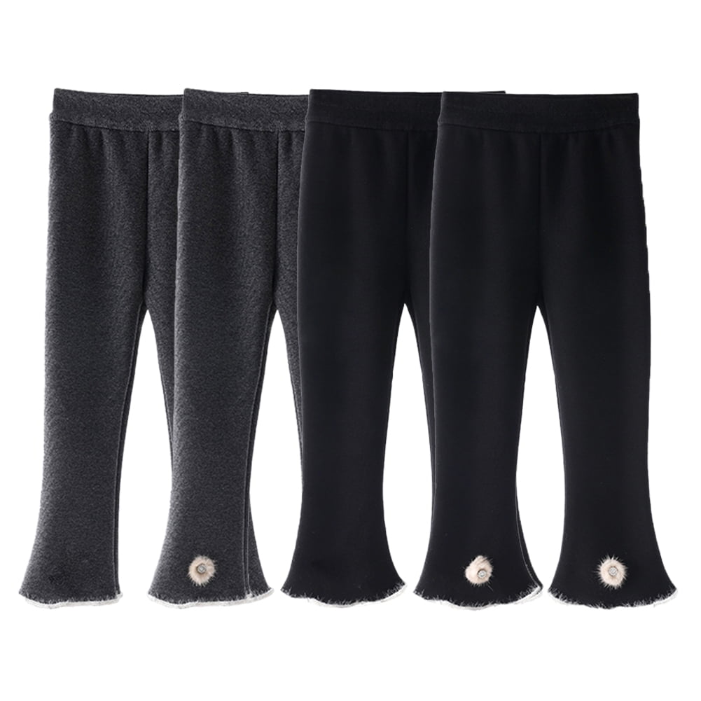 Godderr 1-9Y Baby Girls Flare Pants for Kids Toddler Solid Bell Bottoms ...