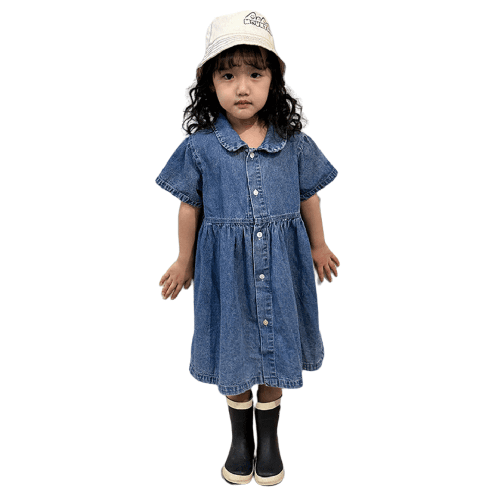 Godderr 1-9Y Toddle Girls Boys Denim Outfits Girls Princess Dress Boys ...