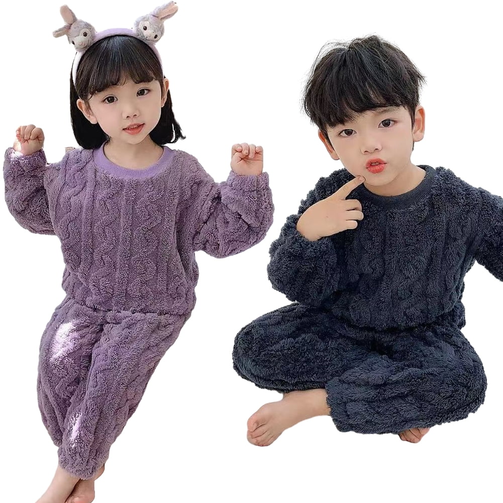 Godderr 12M-8T Kids Toddler Fall Winter Split Pajamas Set for Boys ...