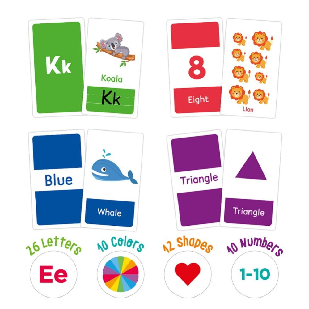 Godderr Alphabet Flash Cards for Toddler 2-5Y Abc Letters Flashcards ...