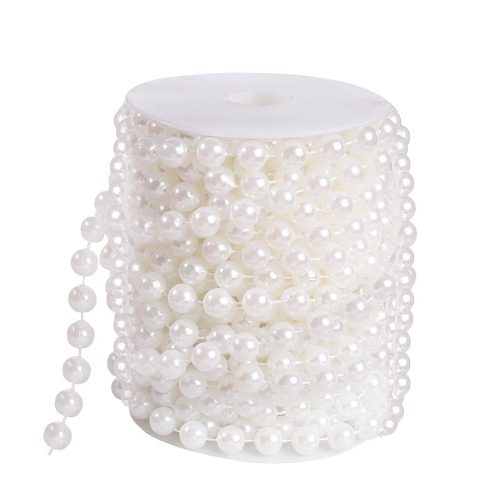 Godderr Artificial Pearls Bead String ，pearl Beaded Spool Roll Crafts ...