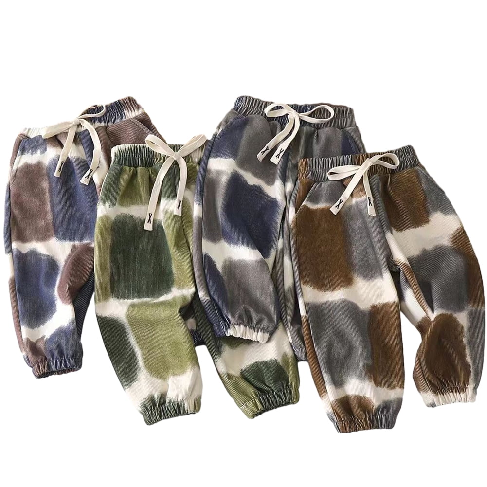 Godderr Baby Toddler Autumn Jacquard Cargo Pants Sweatpants Newborn ...