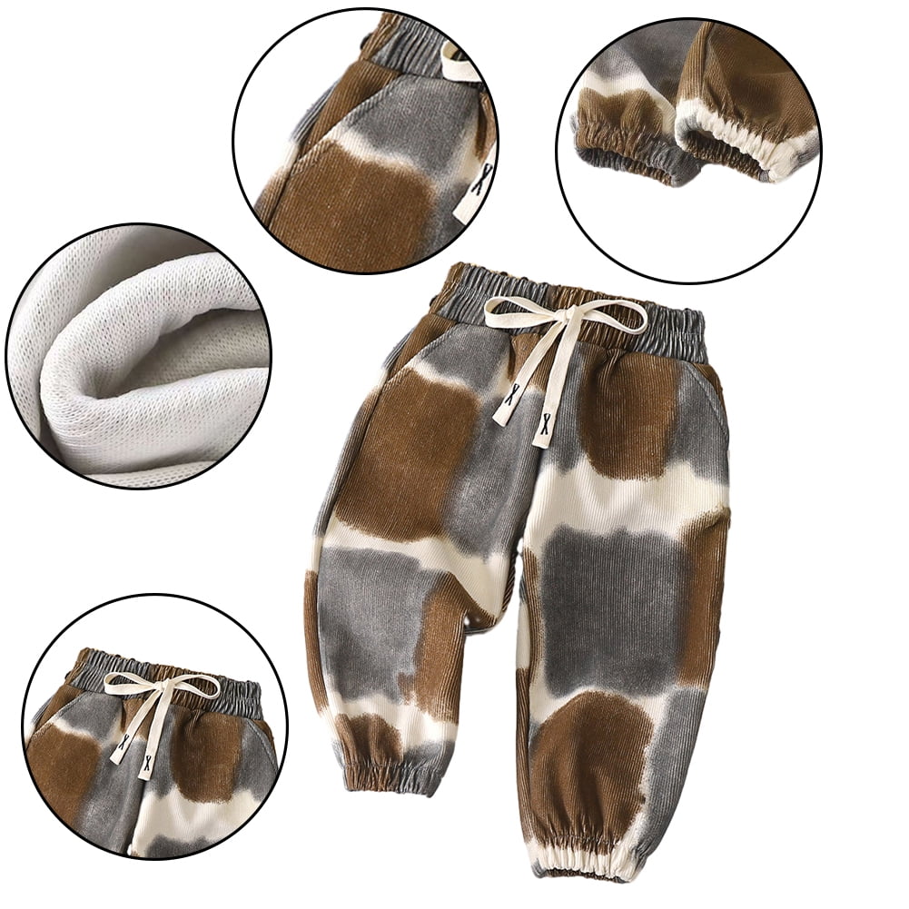 Godderr Baby Toddler Autumn Jacquard Cargo Pants Sweatpants Newborn ...