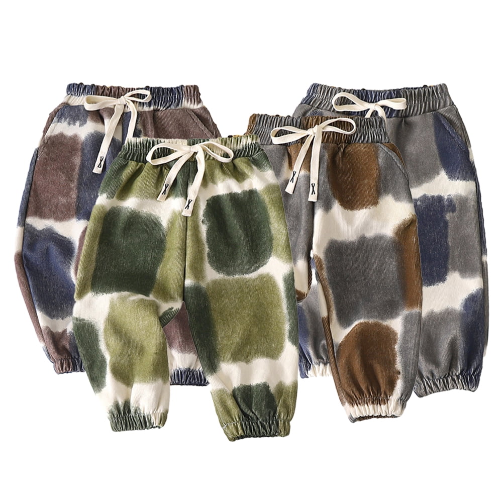 Godderr Baby Toddler Autumn Jacquard Cargo Pants Sweatpants Newborn ...