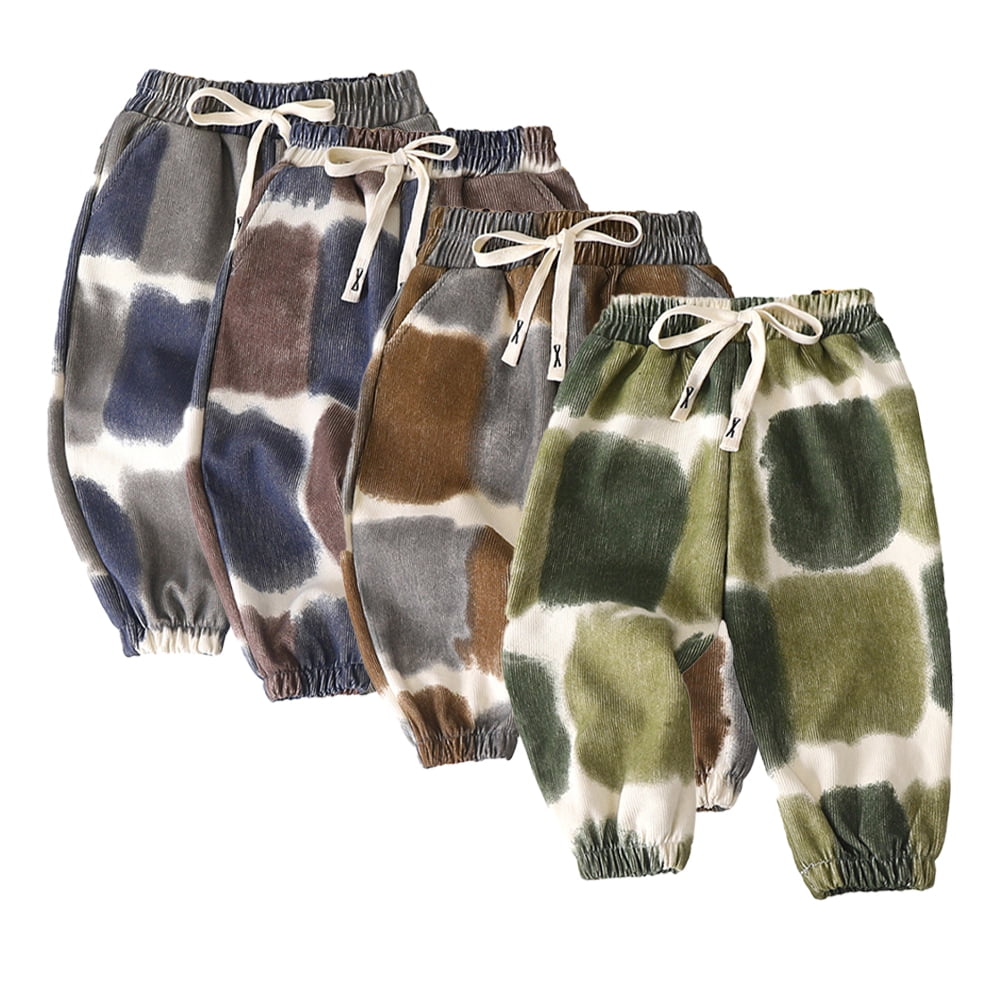 Godderr Baby Toddler Autumn Jacquard Cargo Pants Sweatpants Newborn ...