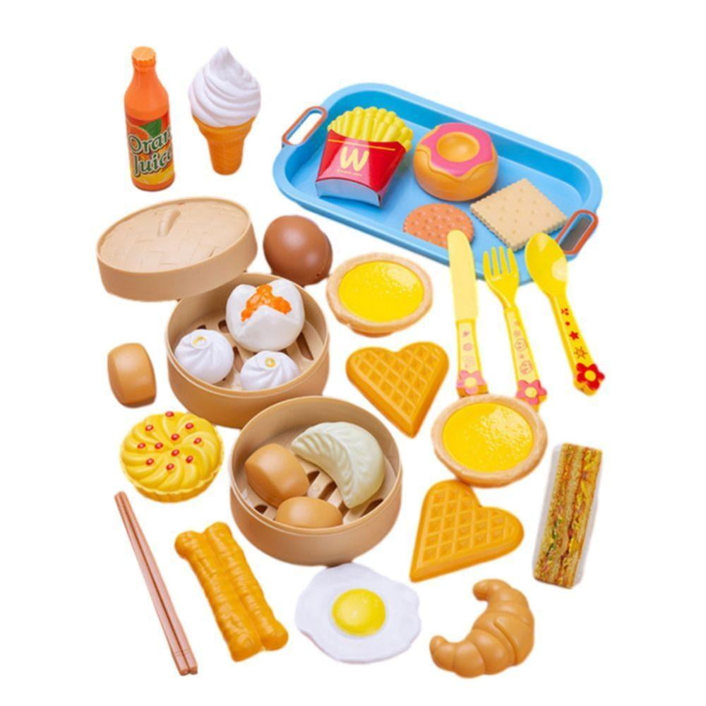 Godderr Baby Toddler Play Food Kitchen Toys Set Miniature Food Toys for ...