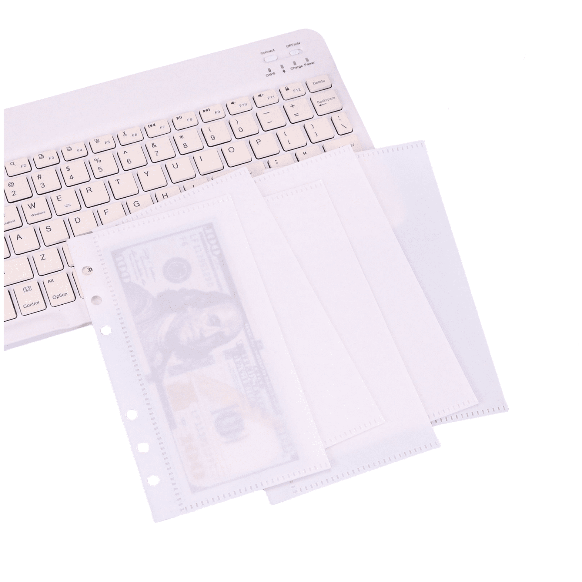 Godderr Budget Binder Clear Pvc Binder Folders with Pockets and Holes ...