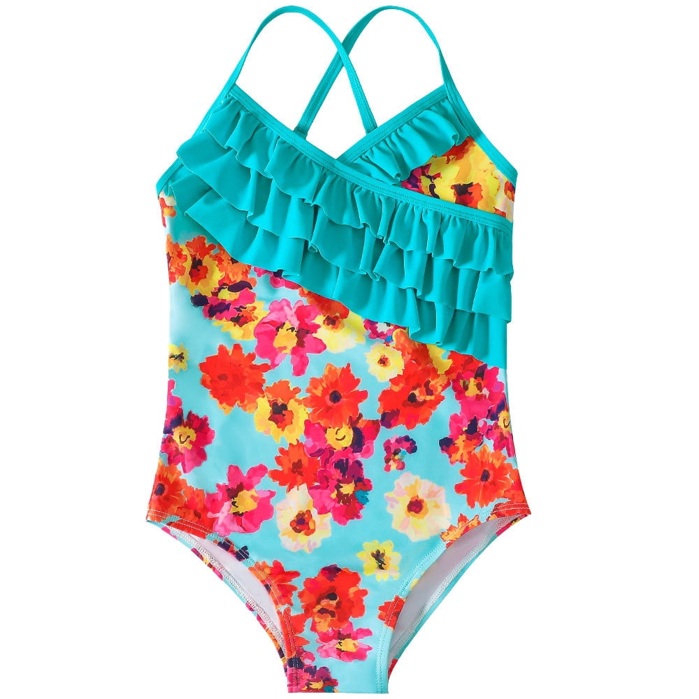 Godderr Girls Bikini Set One Piece Swimsuit Sling Bathing Suit for 4 ...